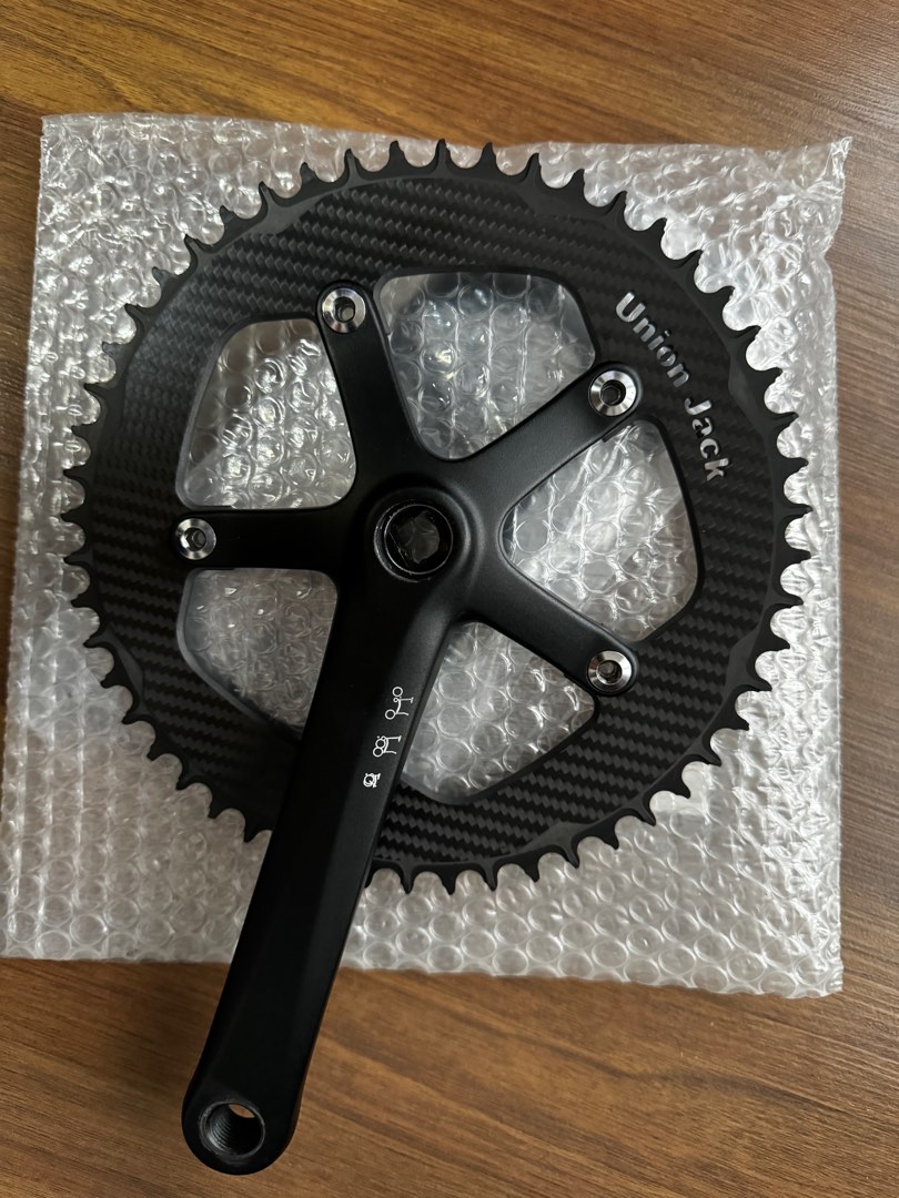 Union Jack Carbon Chain Ring 52T for Brompton (Chain ring only), Sports ...