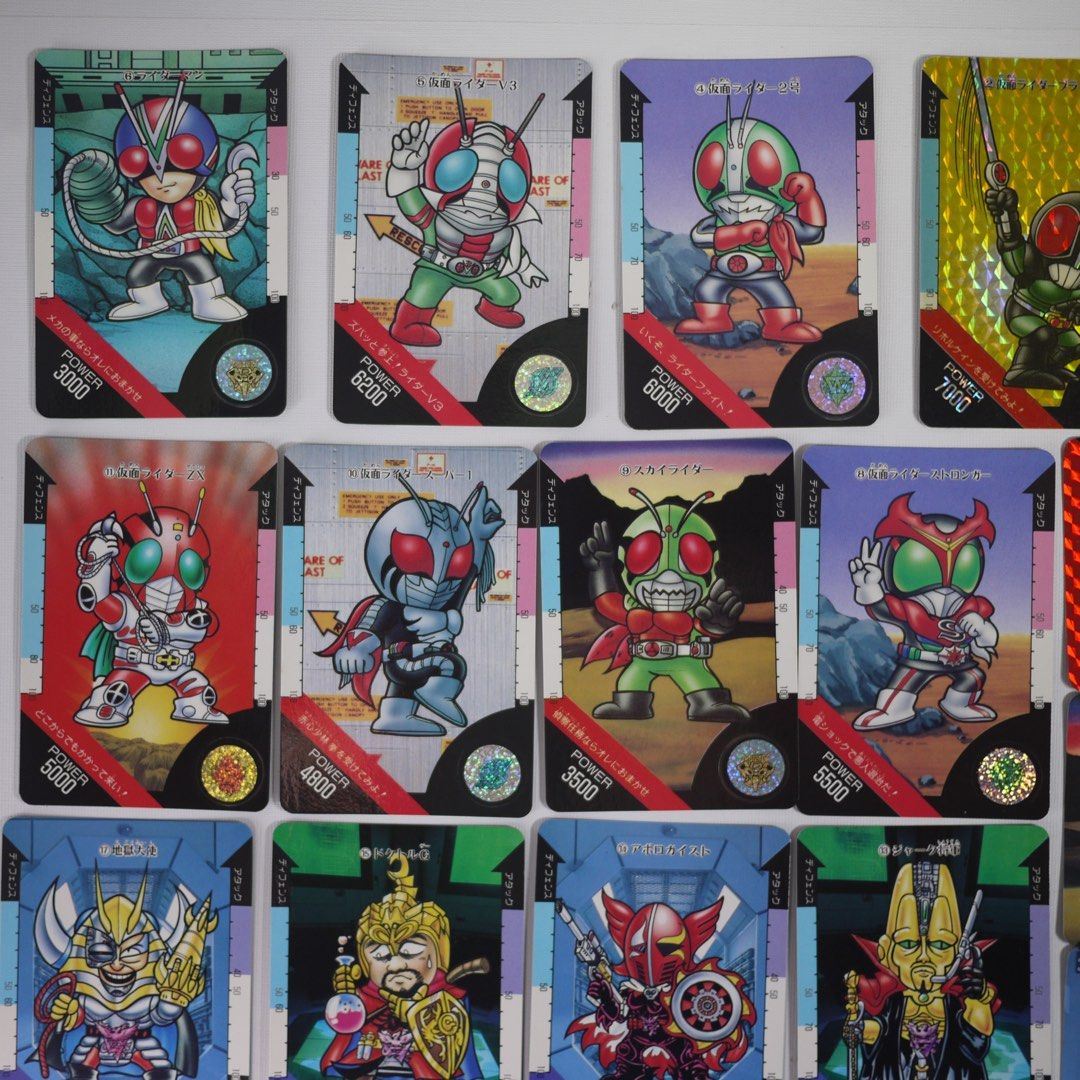 Vintage Kamen Rider SD bandai 1992 vintage collectible cards, Hobbies ...
