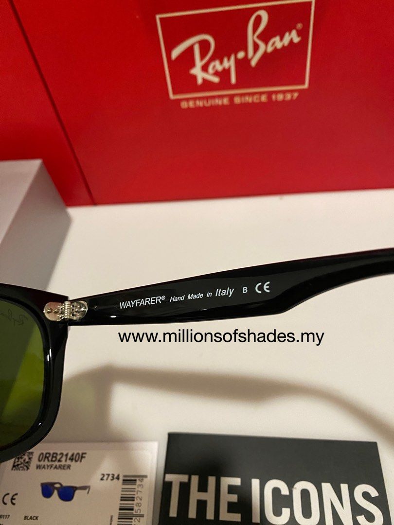 Wayfarer Low Bridge Fit - Flash Blue, Men's Fashion, Watches ...