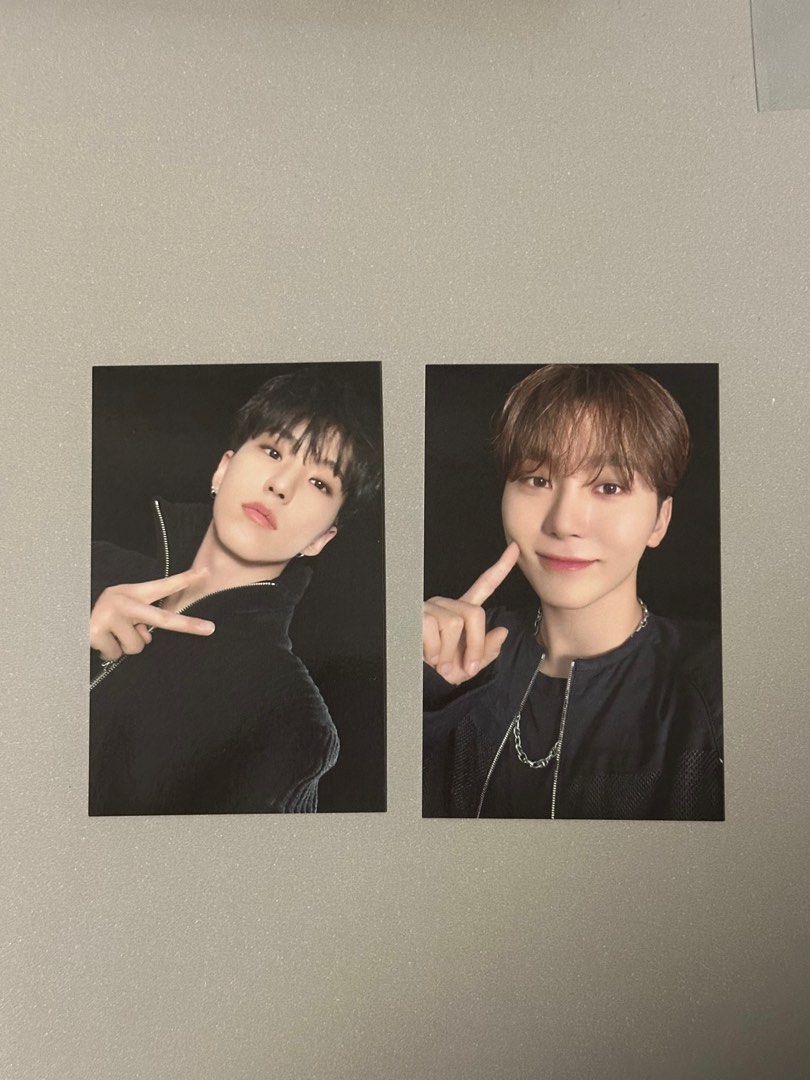 Wts svt seventeen hoshi seungkwan follow denim jacket pc, Hobbies ...