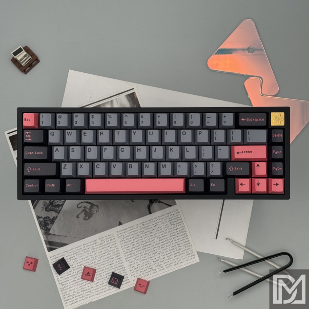 8008 Keycap ABS Double Shot Cherry Red Keycaps 170pcs Fit All Layout ...