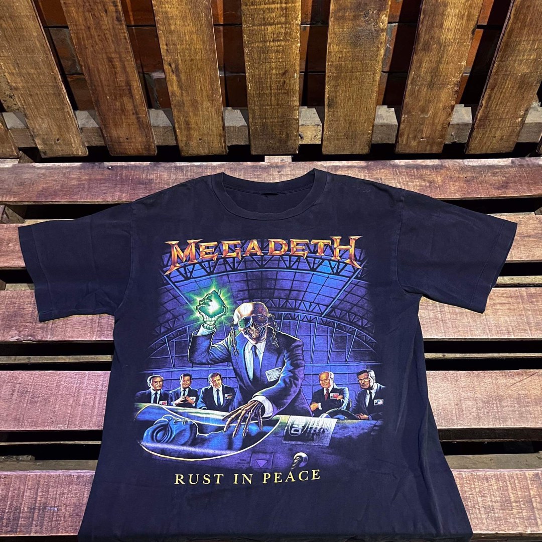 90s Megadeth Bootleg, Men's Fashion, Tops & Sets, Tshirts & Polo Shirts ...