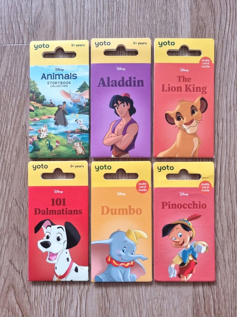 ($98 value) Disney Yoto card bundle for Boys / Disney Animal Storybook ...