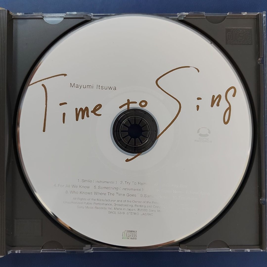 五輪真弓 mayumi itsuwa - Time to SinG 精選 CD (03年 日本版, 側帶付, 3000yen) Try to REmember, Both Sides NoW ...