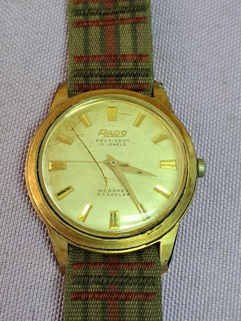 古董錶 RADO 雷達 RADO PRESIDENT 17 JEWELS MONOREX RADOFLEX 上鏈錶, 名牌, 手錶 ...