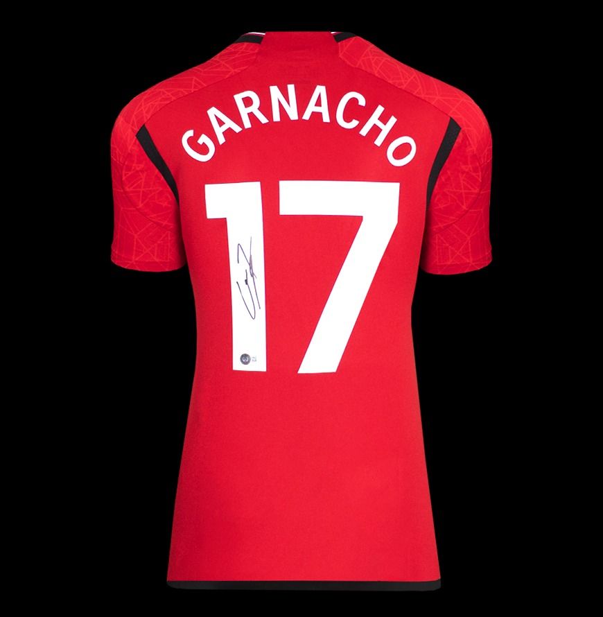 Alejandro Garnacho Official UEFA Champions League Back Signed and Hero ...