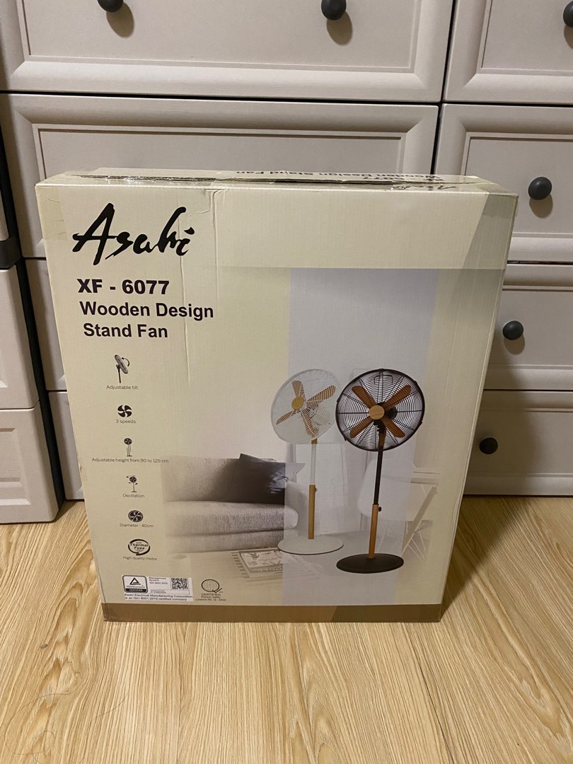 Asahi wooden stand fan, Furniture & Home Living, Lighting & Fans, Fans ...