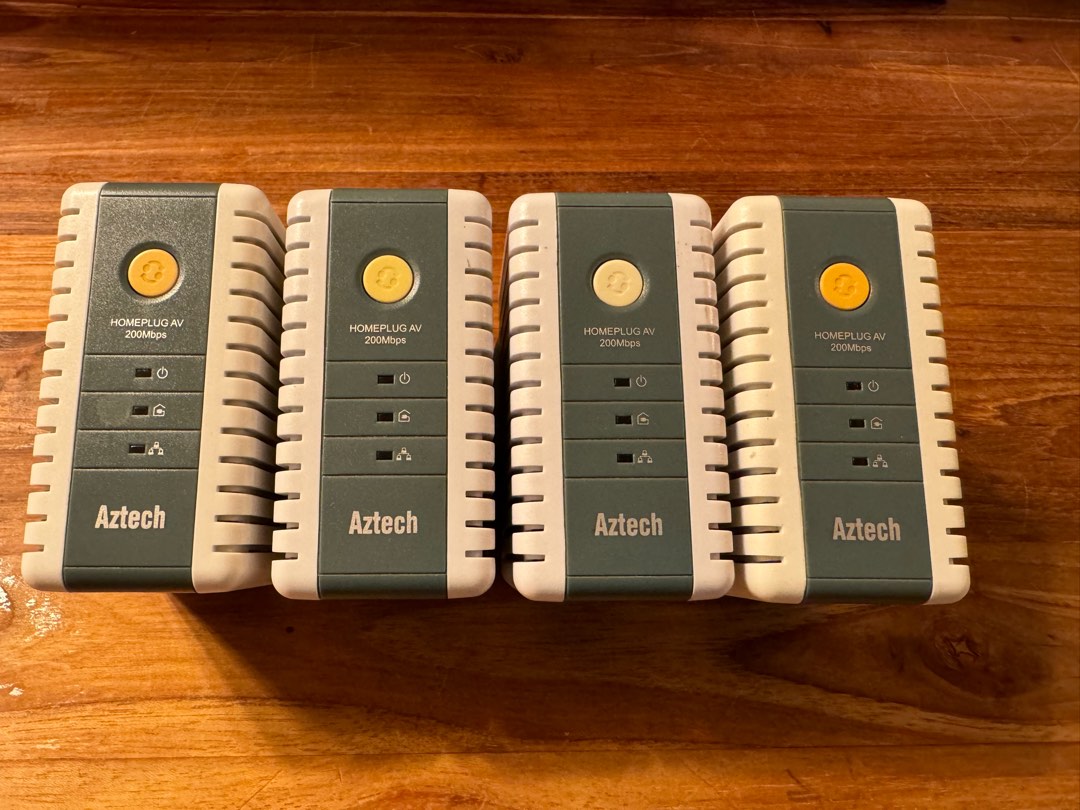 Aztecs homeplug AV Ethernet over powerline, 電腦＆科技, 電腦周邊及配件, Wifi及上網相關產品 ...