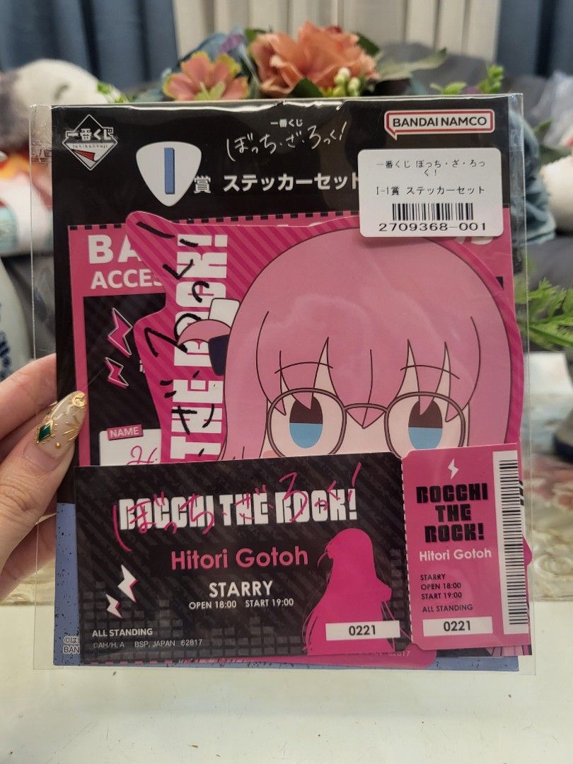 Bocchi the Rock! Hitori Gotoh Stage Pass Sticker Set, Hobbies & Toys ...