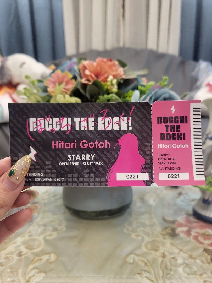 Bocchi the Rock! Hitori Gotoh Stage Pass Sticker Set, Hobbies & Toys ...