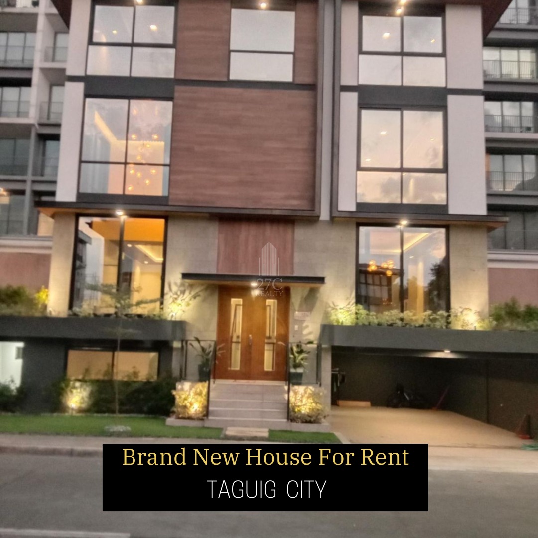Brand New 3 Storey House For Rent in McKinley West Village Taguig City ...