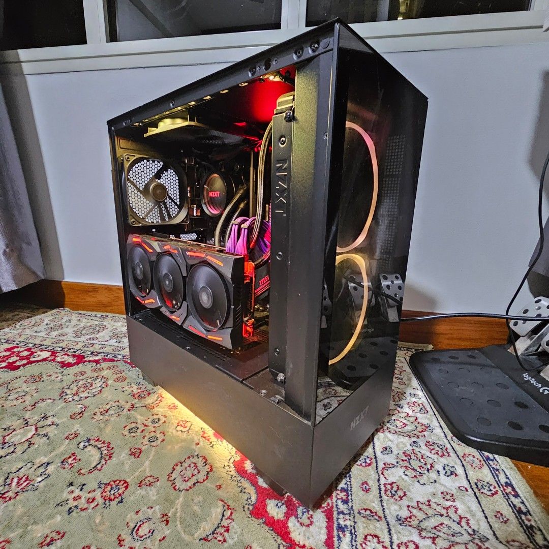 Budget Custom Gaming PC Intel Core Ryzen 5 2600 RTX 2080 16GB RAM 256GB ...