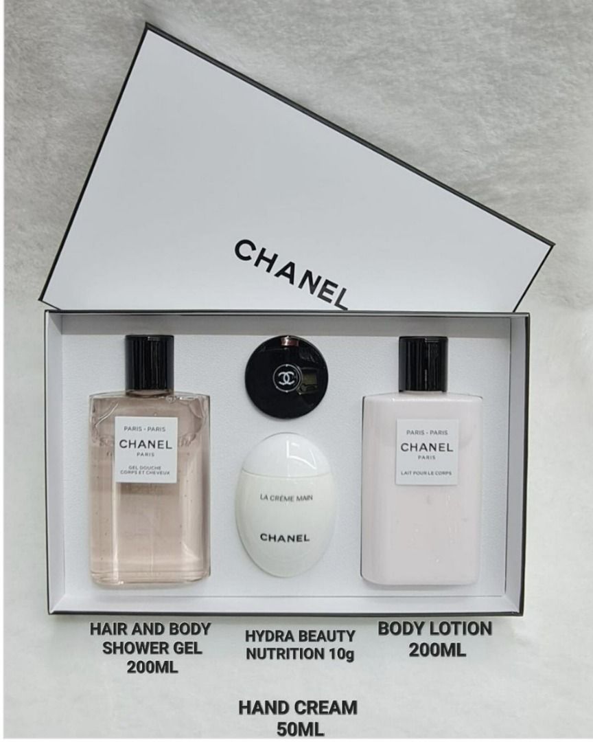 Chanel Set Body, Hand, Body Cream, Lotion & Gel)Stock Clearance ...