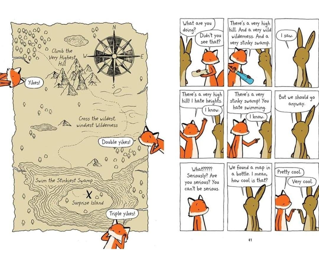 Children book fox and rabbit & books about friendship graphic novel ...