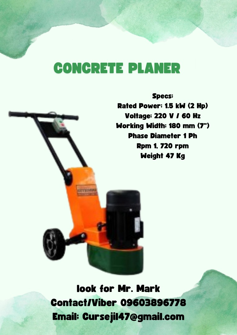 CONCRETE PLANER, Commercial & Industrial, Construction & Building ...