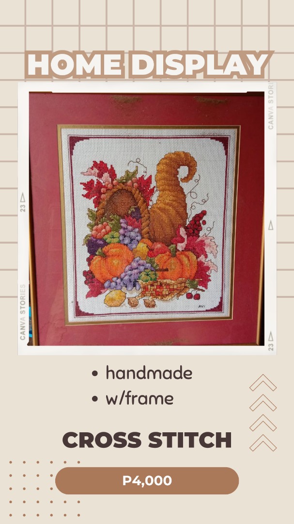 Cross Stitch Display, Furniture & Home Living, Home Decor, Frames ...