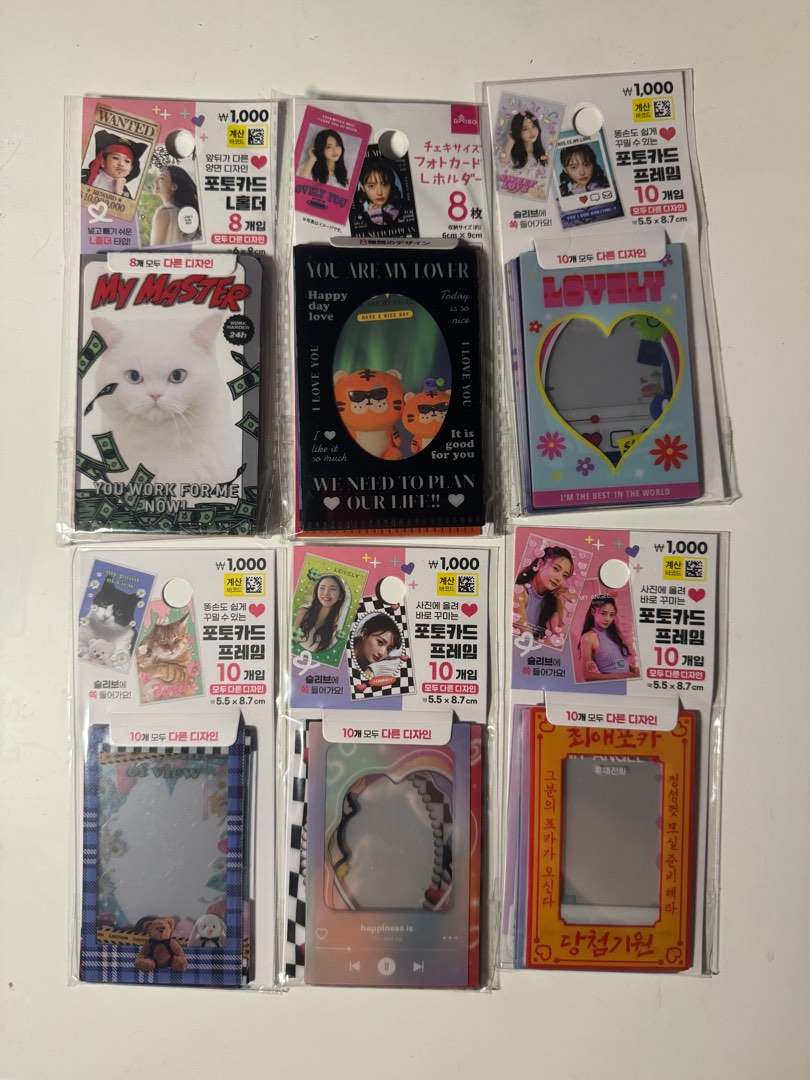 Daiso Photocard Holder Photocard Frame, Hobbies & Toys, Memorabilia ...