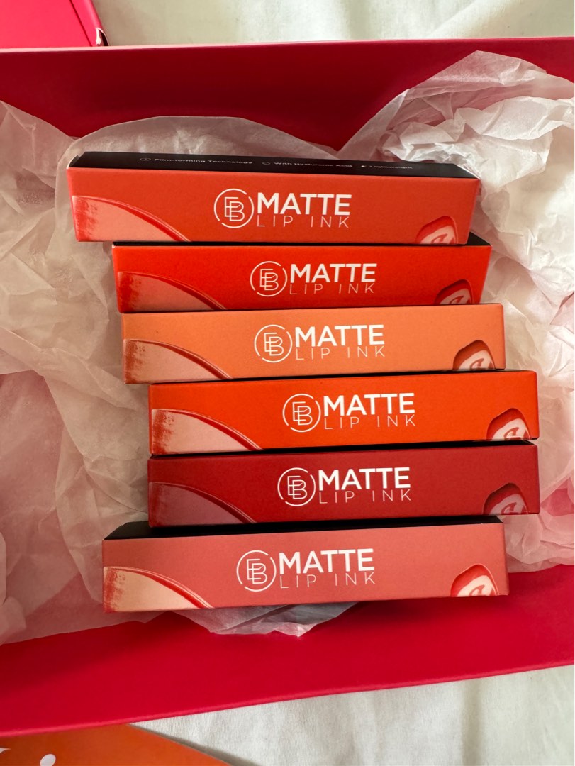 Ever Bilena EB Matte Lip Ink full set (swatched only), Beauty ...