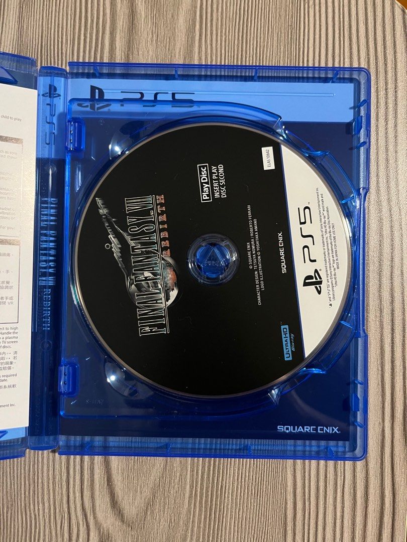 Final Fantasy 7 (FF7) Rebirth PS5 Disc, Video Gaming, Video Games ...