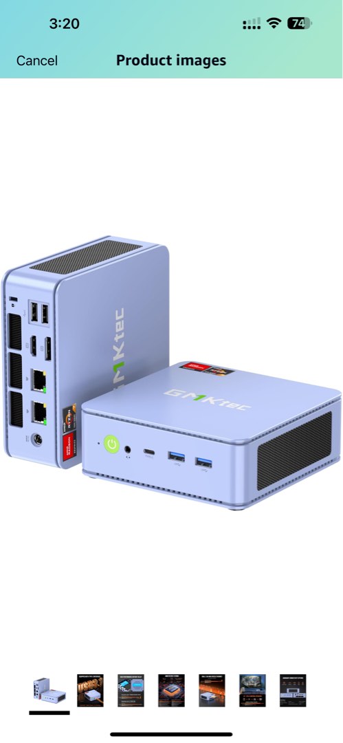 GMKtec Nucbox M5 Pro Gaming Mini PC - AMD Ryzen 7 5700U Windoms11pro ...