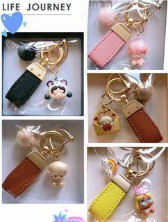 Handmade DIY popmart popbean phone / bag charm strap cute Skullpanda ...