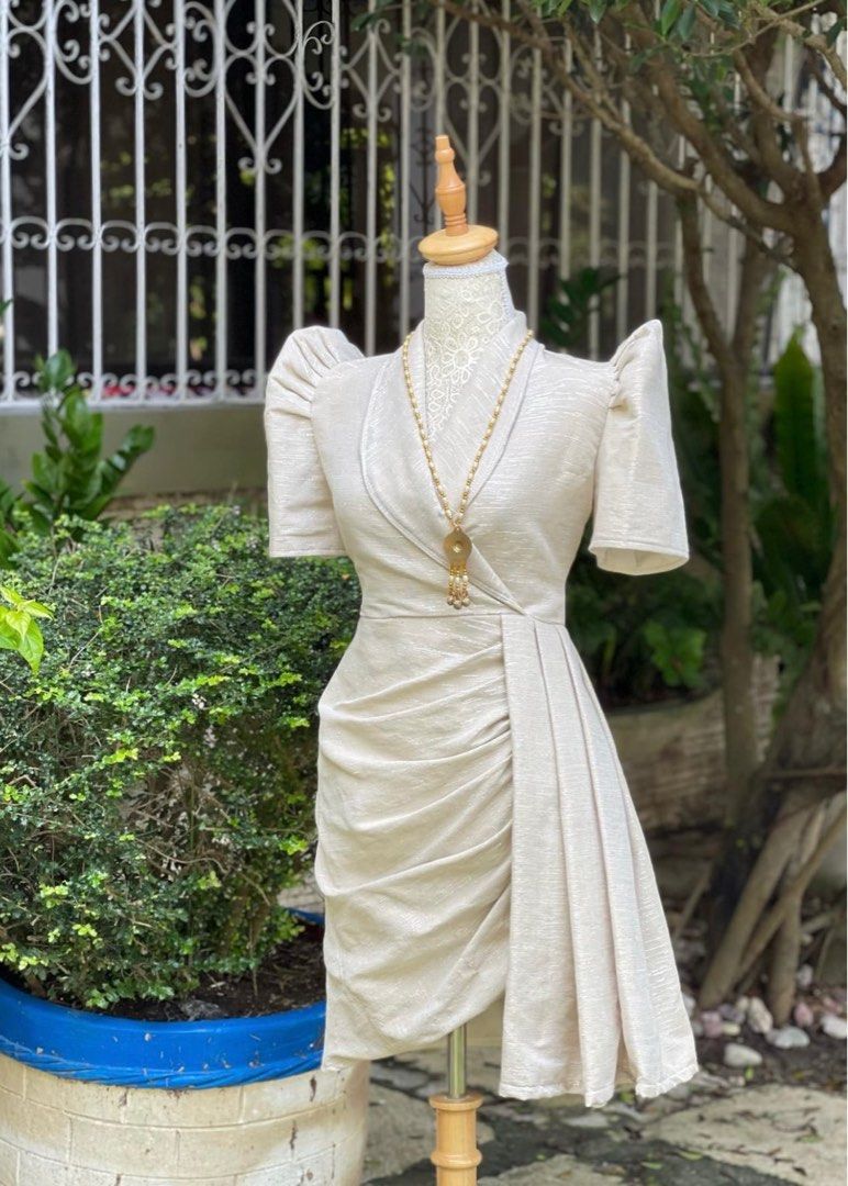 Inabel Handwoven Modern Filipiniana Dress, Women's Fashion, Dresses ...