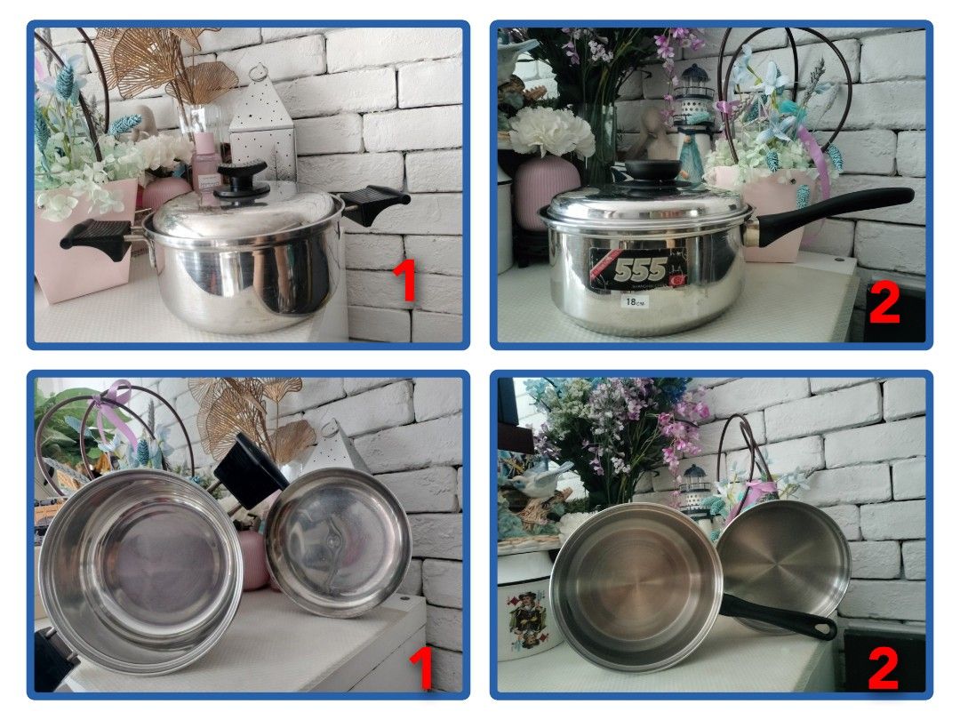 Japan made Stainless Steel Pot with lid/555 Classic Stainless Steel ...