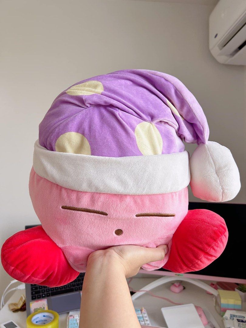 Kirby Sleeping Plush, Hobbies & Toys, Toys & Games on Carousell