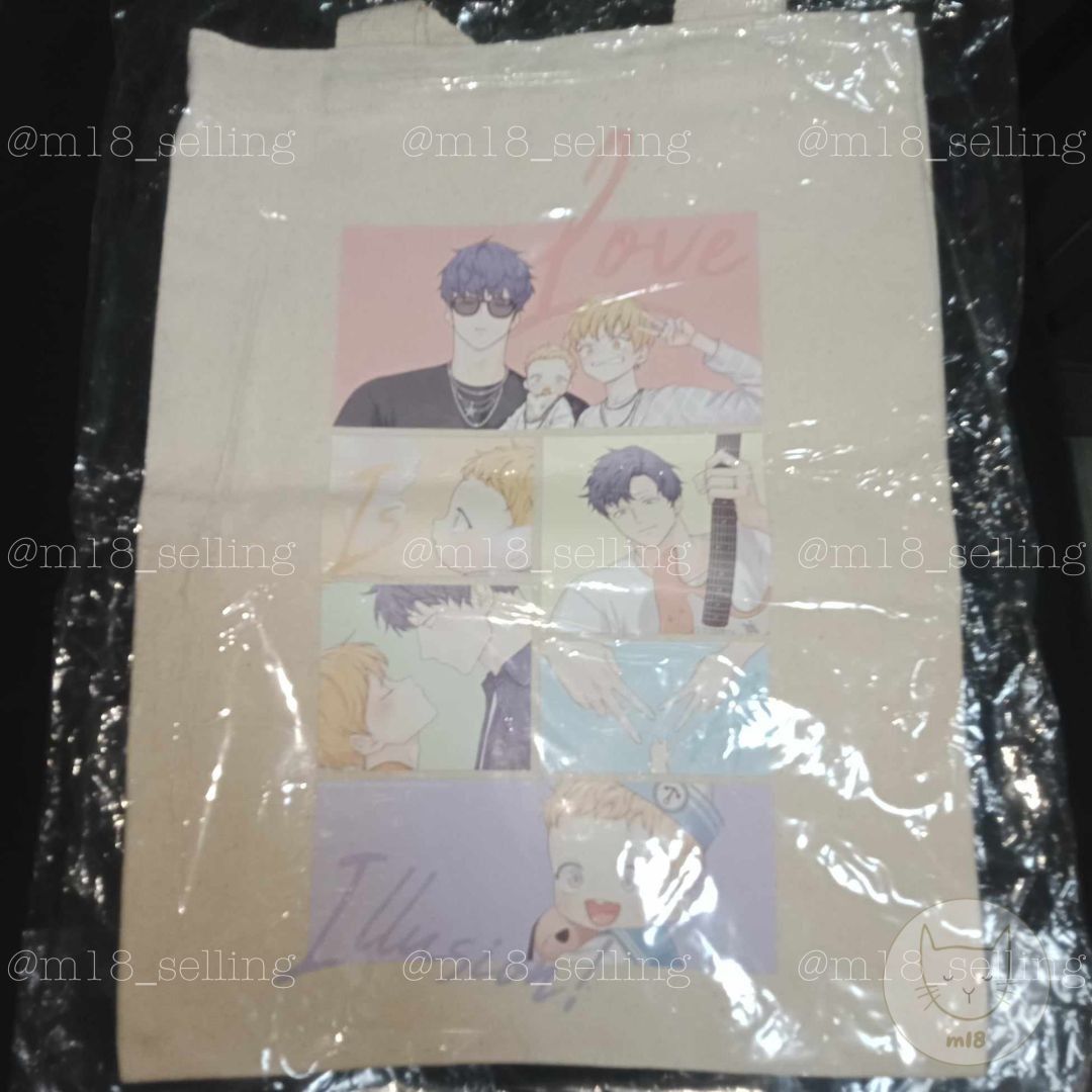 PAYDAY SALE! [m18 KR BL] Love is an Illusion LIAI Canvass Tote Bag ...