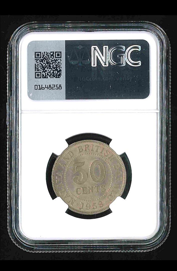 Malaya and British Borneo 1958H Queen Elizabeth II NGC MS 63, Hobbies & Toys, Memorabilia ...