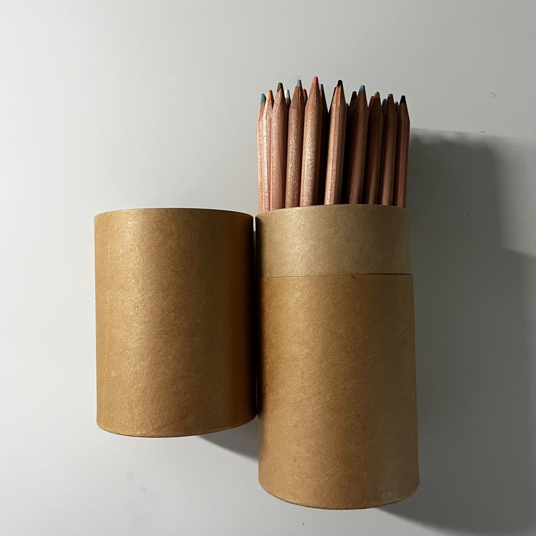 muji 60 pcs colored pencils with tube, Hobbies & Toys, Stationary ...