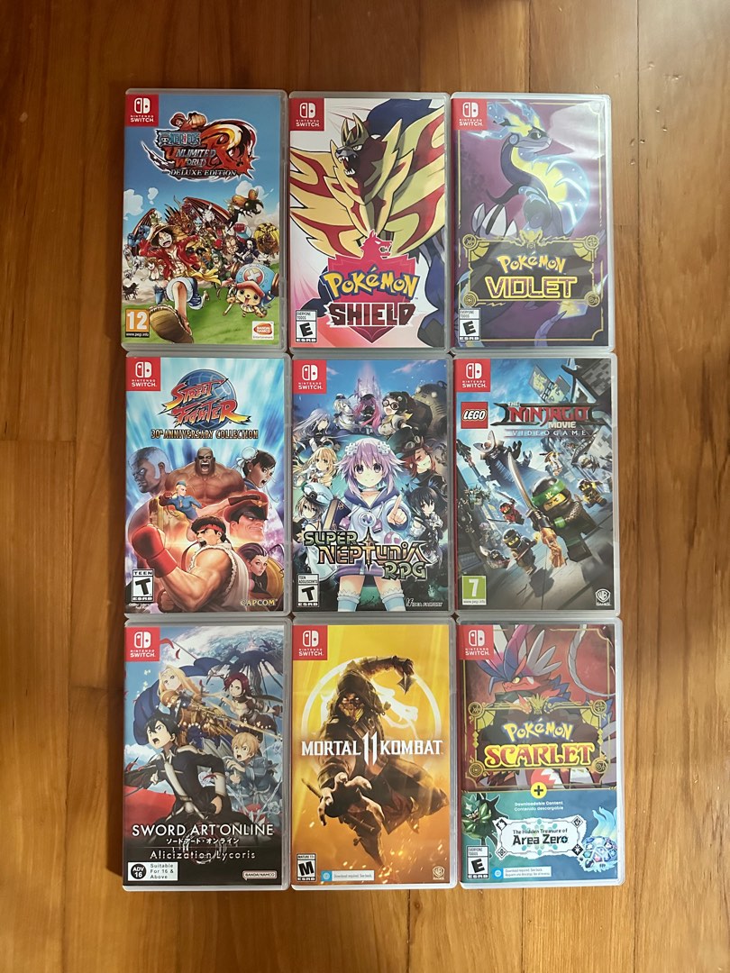 Nintendo Switch game One piece unlimited world / Pokémon shield ...