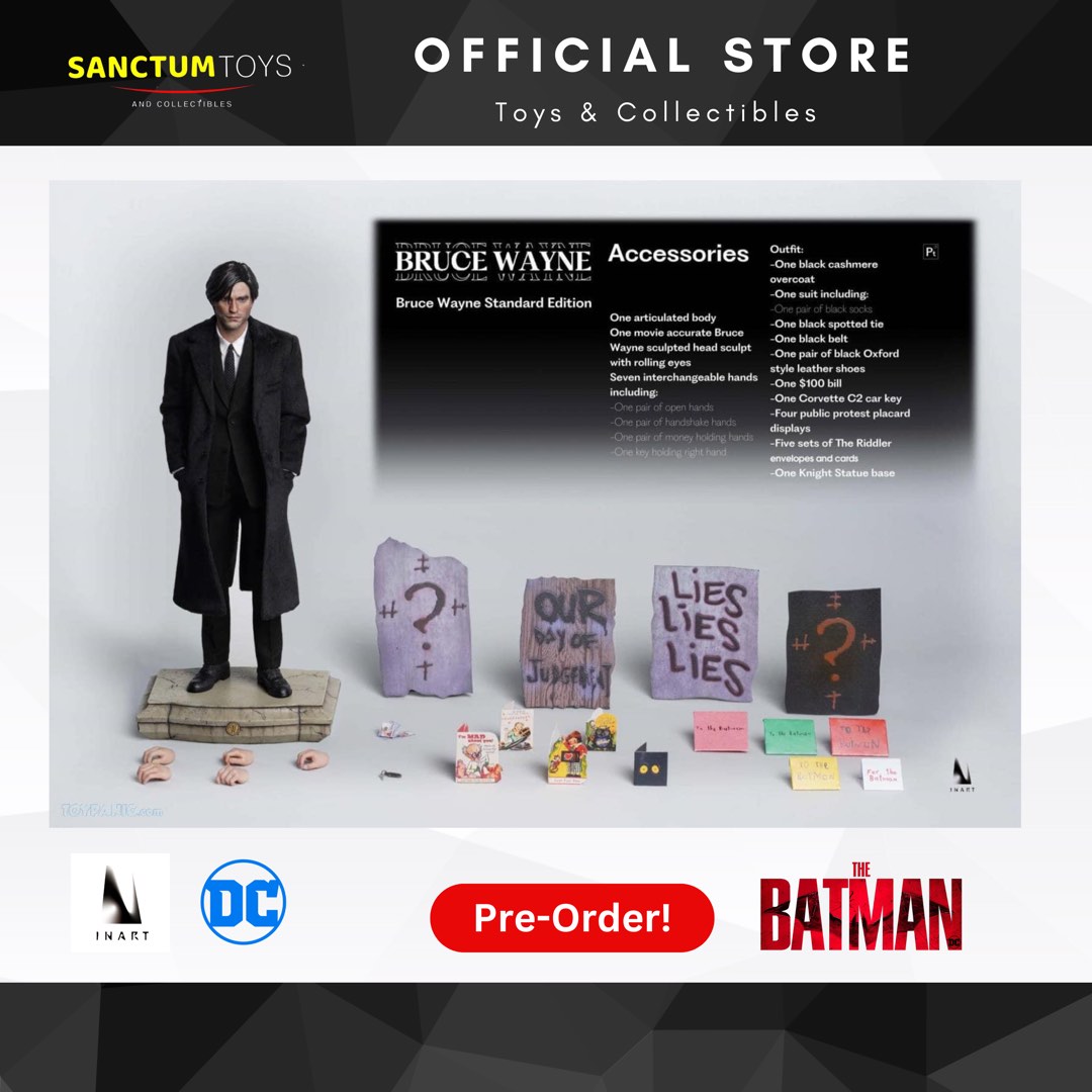 [PO] Inart - The Batman - 1/6th scale Bruce Wayne Collectible Figure ...