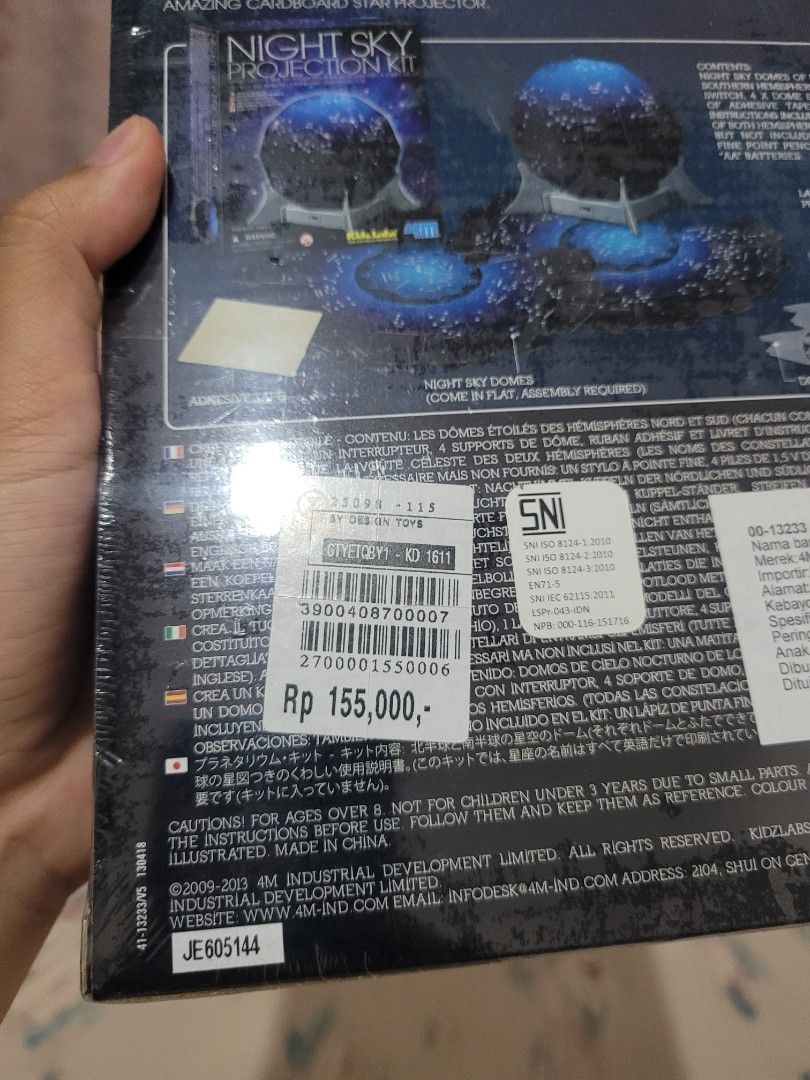 Projector Proyektor Lampu Bintang Tidur Night Sky Projection Kit Beli di Sogo/Metro Brand New ...