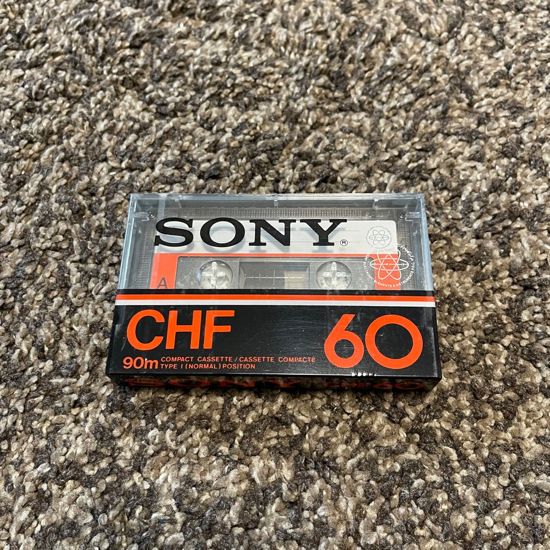 Rare Sony CHF 60 min cassette tape, Audio, Other Audio Equipment on ...