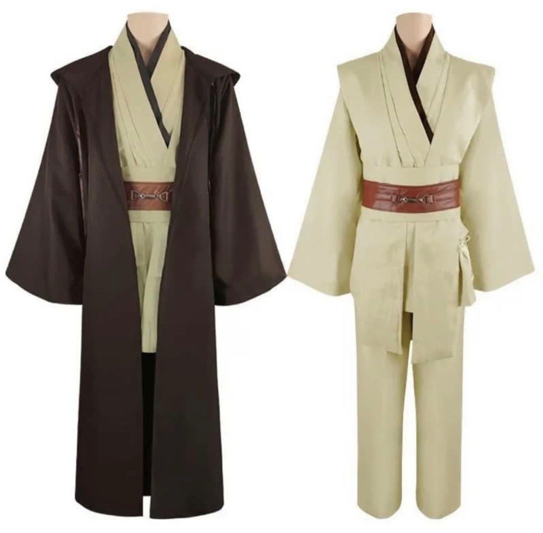 [RENTAL] Star Wars Jedi Costume Robe Lightsaber Light Saber Cosplay Obi ...