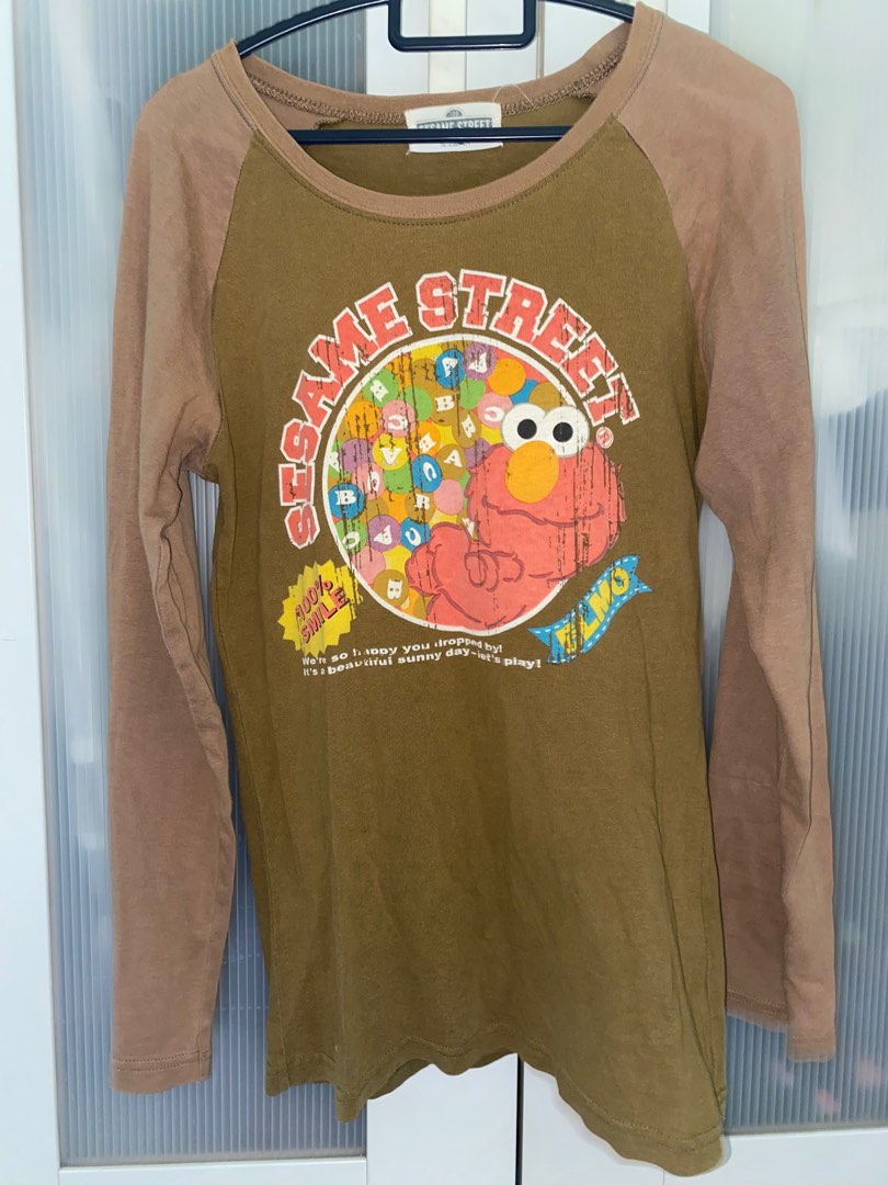 SESAME STREET LONG SLEEVE SHIRT, Women's Fashion, Tops, Longsleeves on ...