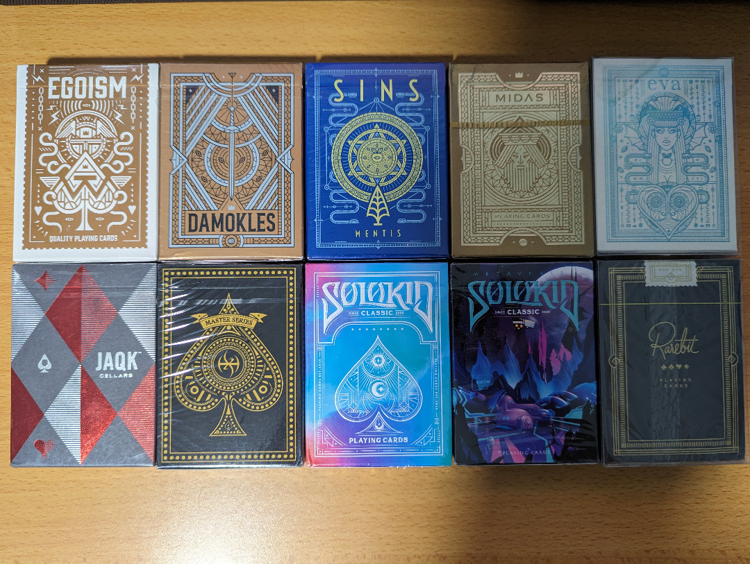 Slightly Damaged Playing Cards (TWI/Solokid/Theory11/JAQK), Hobbies ...