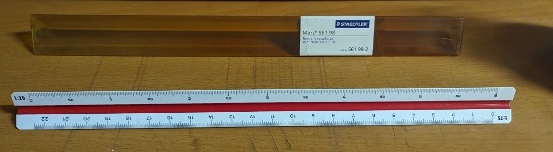 STAEDTLER Scale ruler 比例尺, 興趣及遊戲, 手作＆自家設計, 文具 - Carousell