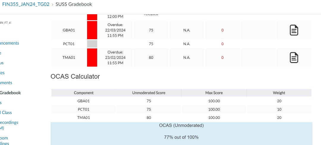 SUSS FIN 355 ECA/GBA/TMA/NOTES, Hobbies & Toys, Books & Magazines ...