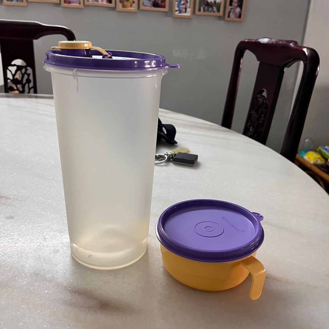 Tupperware Tall Container and Baby Food Bowl, Furniture & Home Living ...