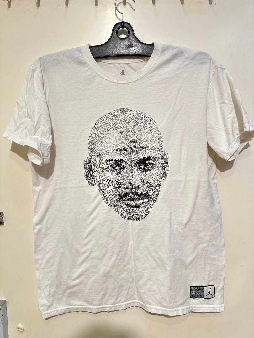 White OG Jordan 3D Face Shirt, Men's Fashion, Tops & Sets, Tshirts ...