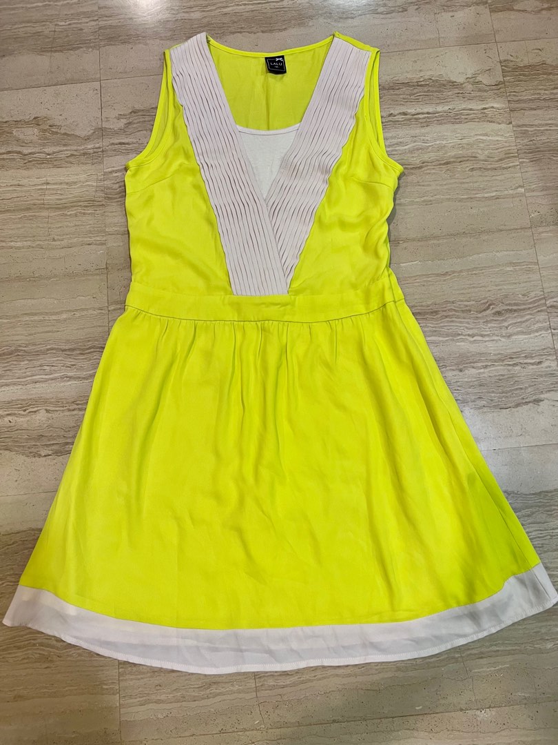 Lime Yellow Dress(D1), Women's Fashion, Dresses & Sets, Dresses on ...