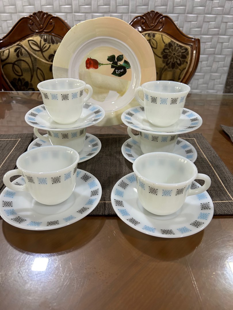 6 cawan dan 6 alas cawan ( wexfod creation), Hobbies & Toys ...