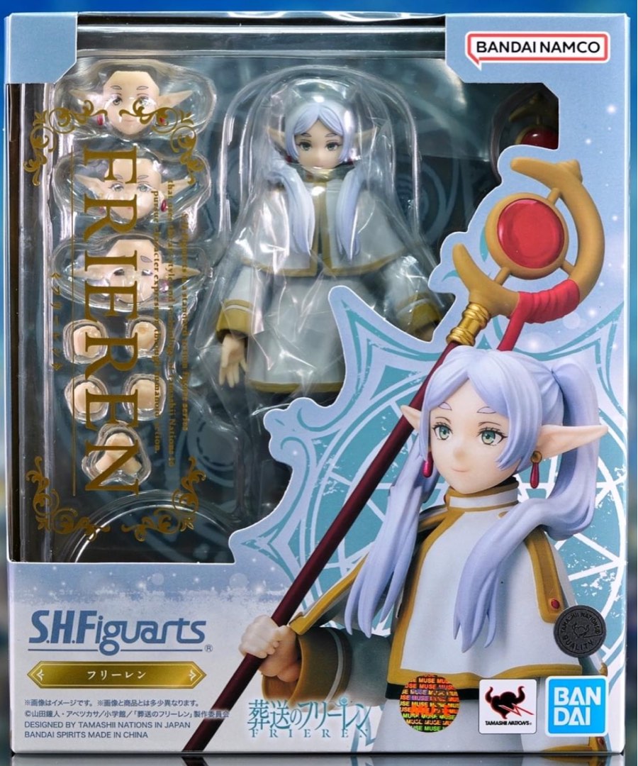 全新 青衣 SHF Frieren 芙莉蓮 Bandai S.H.Figuarts 葬送的芙莉蓮, 興趣及遊戲, 玩具 & 遊戲類 ...