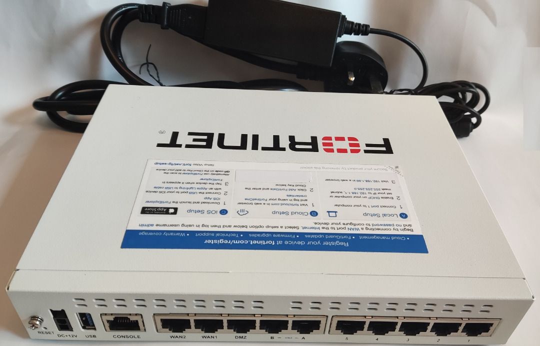 飛塔 Fortinet FortiGate 60F FG-60F Firewall 防火牆, 電腦＆科技, 商務用科技產品 - Carousell