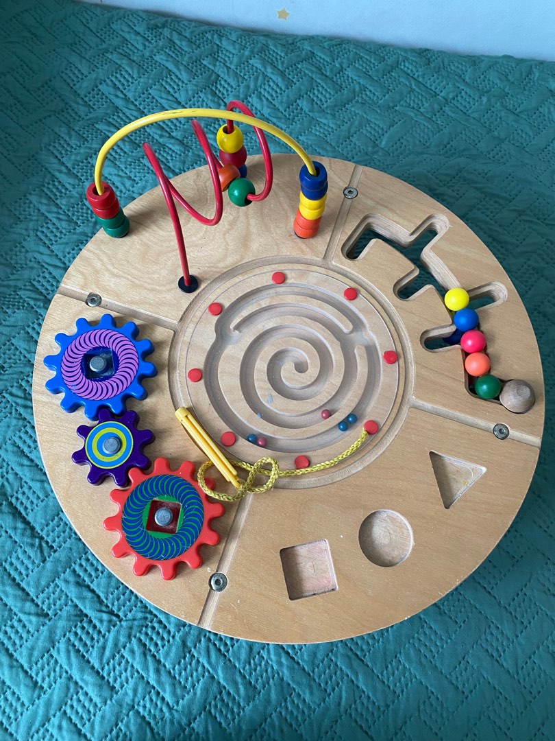 Anatex Wooden Circle Play Center Activity Station, Babies & Kids ...