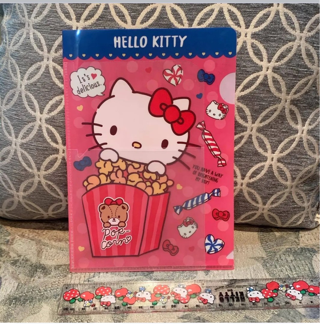 Authentic sanrio hello kitty 2 division file folder, Hobbies & Toys ...