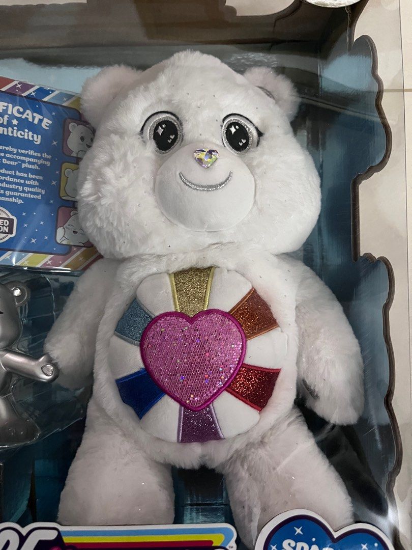 Care Bears 14" Hopeful Heart Bear and 5" Collectible Hopeful Heart Bear ...