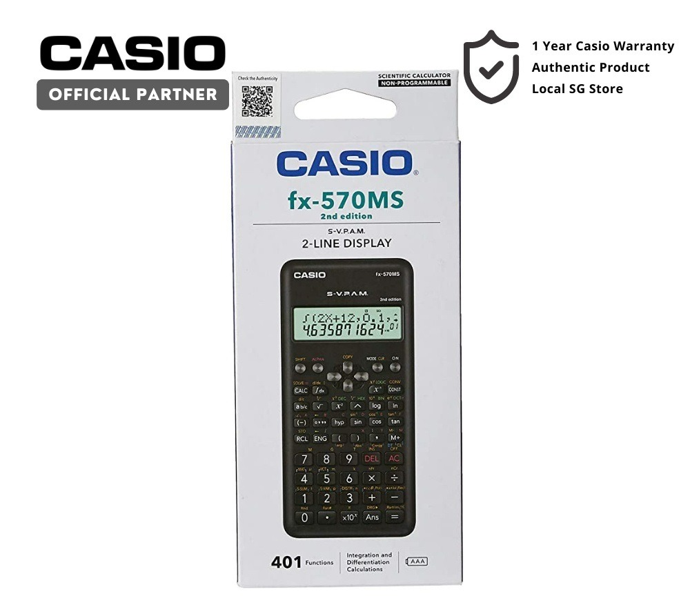 Casio FX-570MS 2nd Generation Scientific Calculator For School and ...